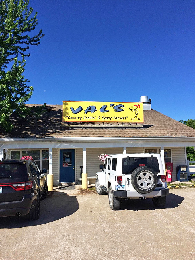 The exterior view on a perfect blue-sky day &ndash; when even the weather seems to be celebrating this humble culinary landmark.