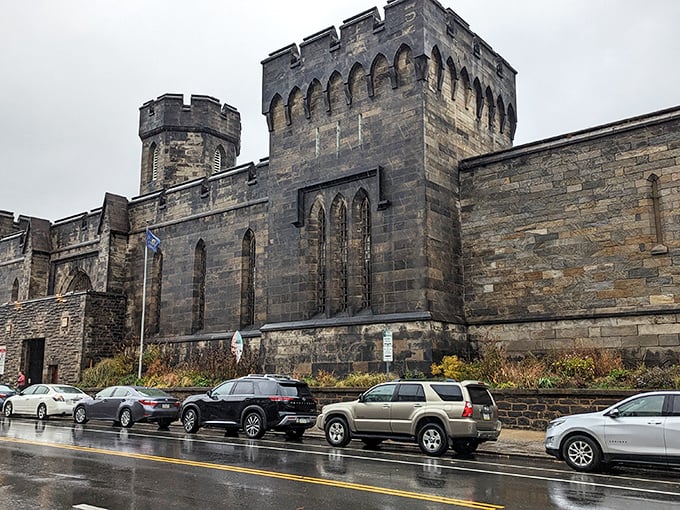 From the outside, you'd mistake it for a medieval castle. Eastern State's imposing Gothic exterior was intentionally designed to intimidate potential wrongdoers.