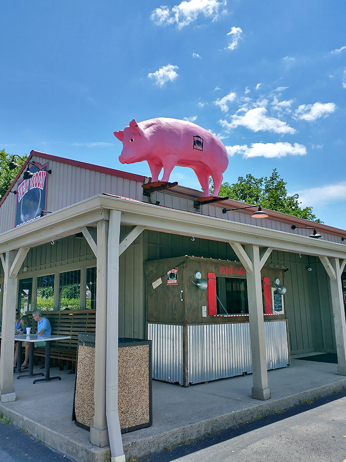 On sunny days, that pink pig sentinel looks even more majestic, standing guard over what might be Tennessee's most worthy road trip destination.