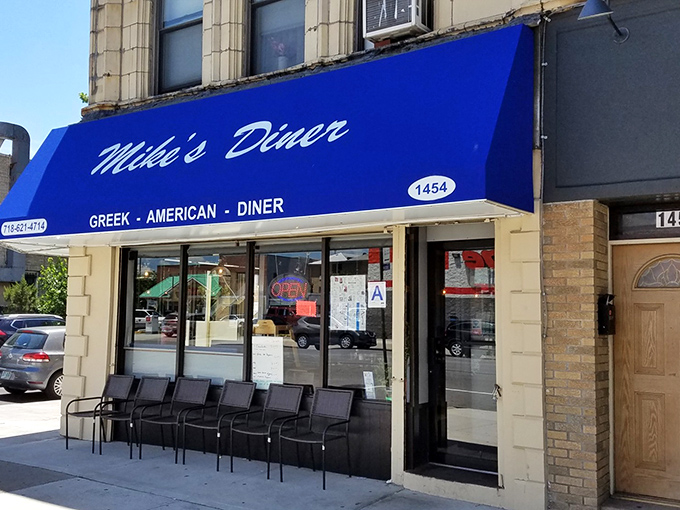 That blue awning isn't just a sign&mdash;it's a promise that inside this corner of Brooklyn, breakfast dreams come true seven days a week.