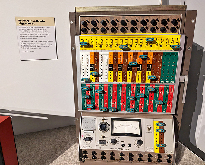 The colorful PACE system looks like a vintage arcade game but processed America's most classified communications instead.