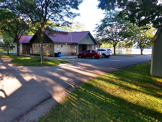 Park headquarters: where trail maps meet friendly advice and someone always knows where the fish are biting.