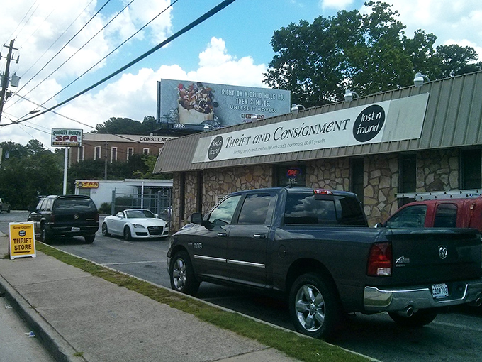 The parking lot might be humble, but those cars contain people who understand that sustainable shopping is both savvy and stylish.