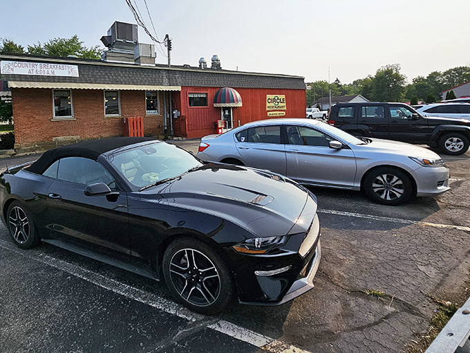 The parking lot tells the real story &ndash; from luxury convertibles to everyday sedans, Circle Restaurant's appeal crosses all demographic lines.