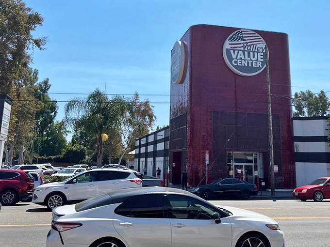 From the street, the distinctive red building stands as a monument to second chances &ndash; for clothes, furniture, and the thrill of the hunt.