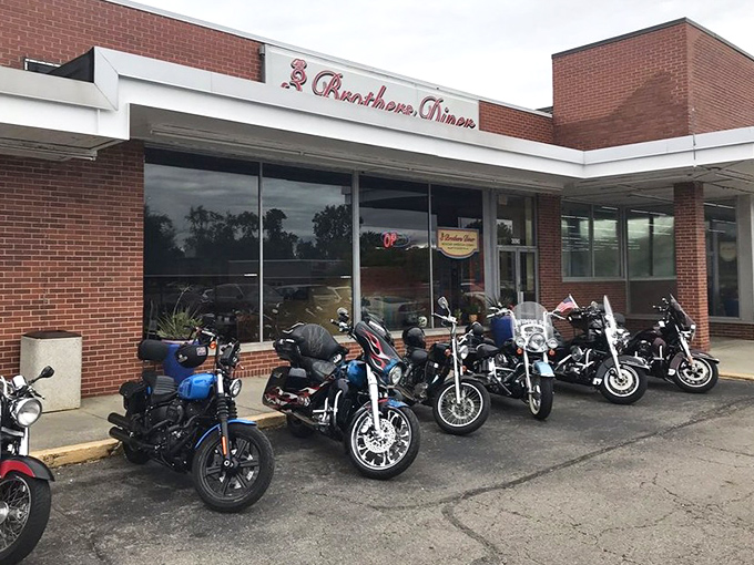 Even the motorcycles parked outside seem to know where to find the best breakfast in town &ndash; chrome gleaming in anticipation of post-meal rides.