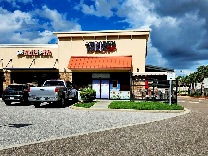From this parking spot to your table is approximately 47 steps—the shortest distance between hunger and happiness in Brandon.