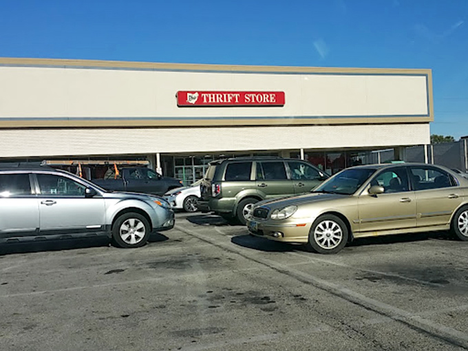 The parking lot fills early on discount days. Seasoned thrifters know timing is everything in the competitive sport of secondhand shopping.