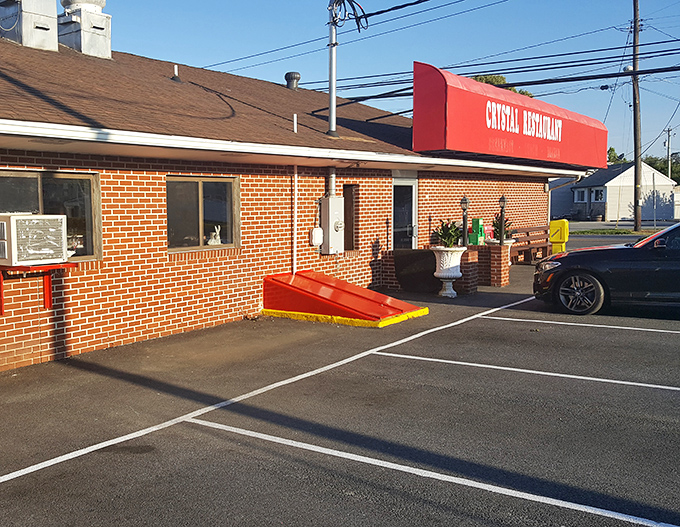 Even the parking lot speaks to Crystal's no-nonsense approach &ndash; convenient, straightforward, and without a valet in sight.