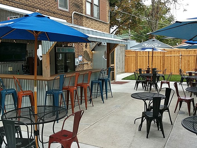 The patio offers a breath of fresh air between slices. Because sometimes great pizza deserves great weather to match.