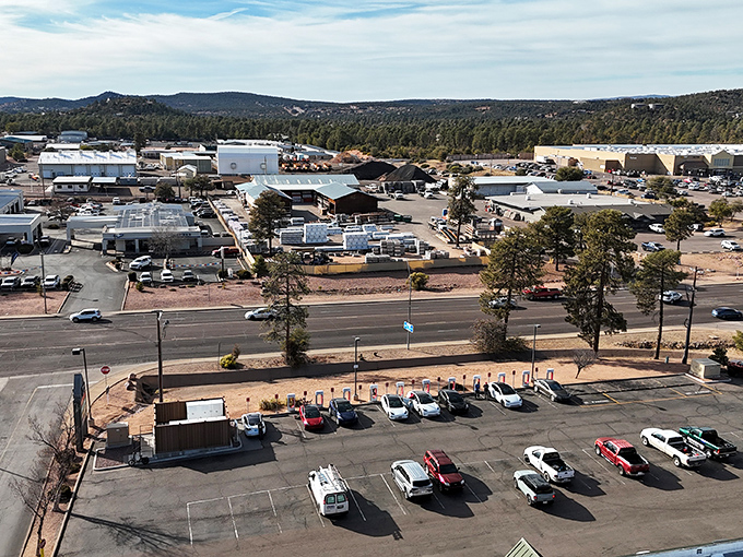 From above, Payson reveals itself as a town that chose to nestle among the pines rather than clear-cut them for another strip mall.