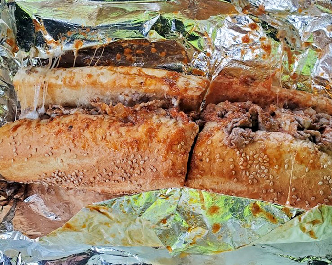 The pizza steak brings together two perfect foods in one handheld masterpiece&mdash;proof that sometimes the best innovations are the simplest ones.