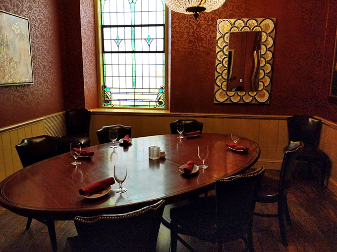 The private dining room whispers of celebrations past and future. That oval table has hosted proposals, deals, and countless "remember whens."