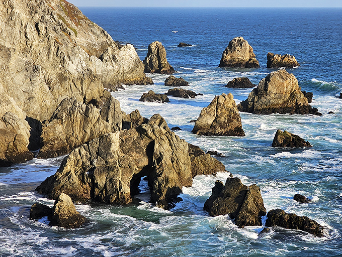 Sea stacks create a dramatic seascape that belongs in a National Geographic spread.