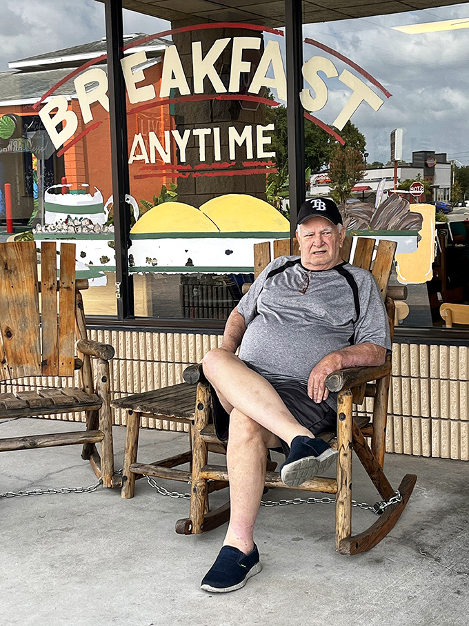 The rocking chair philosopher&mdash;every great diner has at least one regular who could write a book about the place if only he weren't so busy enjoying breakfast.