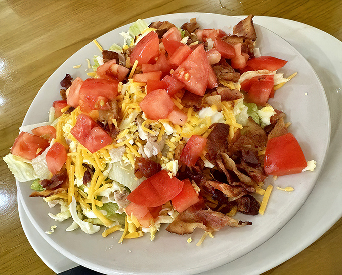 Even the salads get star treatment here, proving this kitchen doesn't play favorites with any meal.