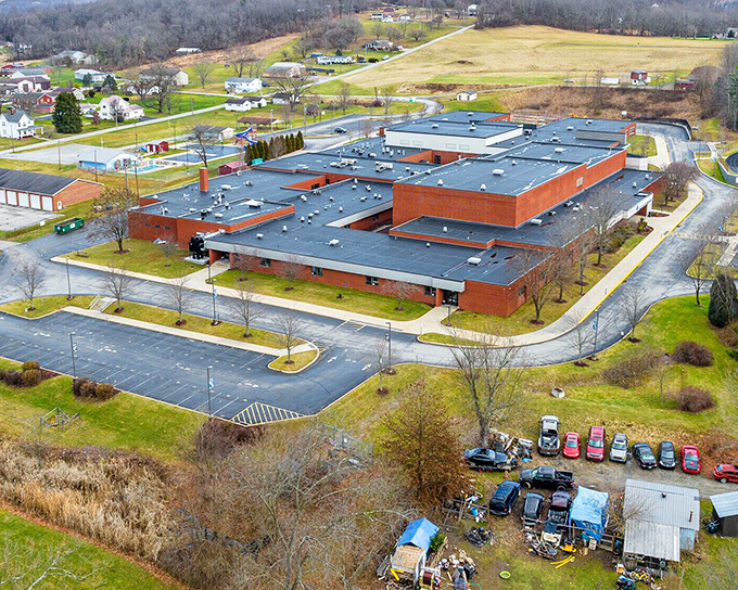 This modern school building reminds us that Saltsburg isn't just preserving history&mdash;it's nurturing future generations in this close-knit community.