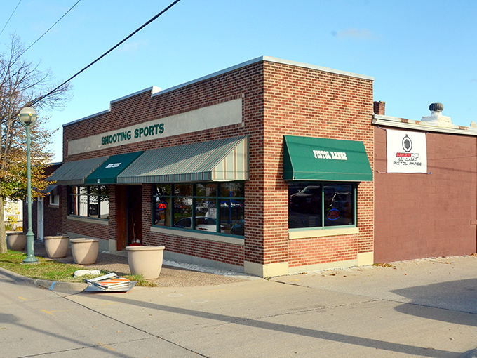 This unassuming brick building houses Shooting Sports, where locals have been debating the finer points of hunting gear since before GPS made everyone an expert.