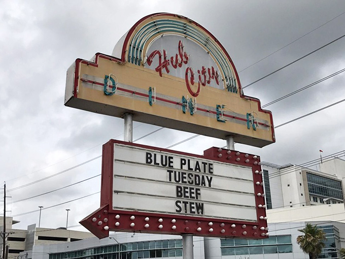 The roadside marquee announces "Blue Plate Tuesday: Beef Stew" &ndash; a weekly tradition that has Lafayette residents planning their schedules around their stomachs.