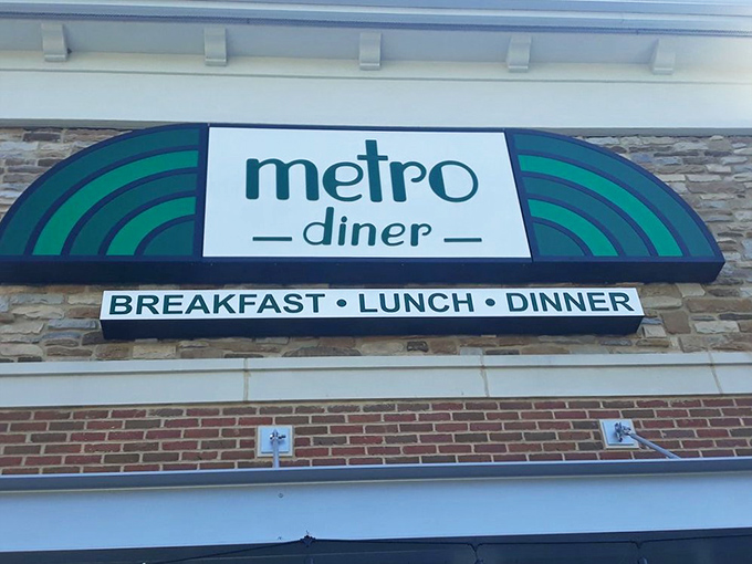 The sign promises three essential meals, but we all know breakfast is the real star of this show.