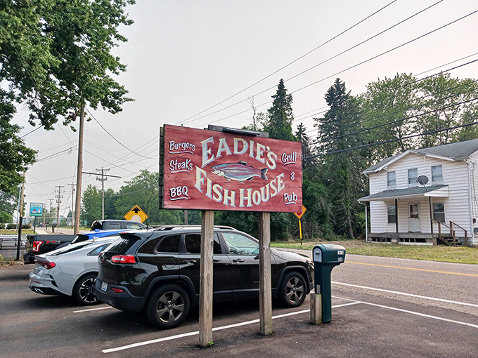 The roadside sign that acts like a lighthouse for hungry travelers &ndash; a beacon of hope in a sea of chain restaurants and fast food.