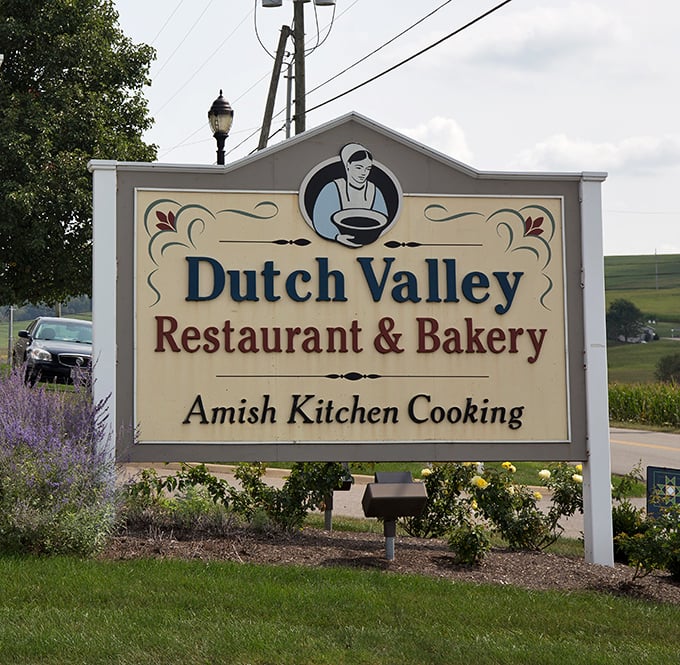 The sign that's launched a thousand detours. "Amish Kitchen Cooking" might be the three most promising words in the English language.