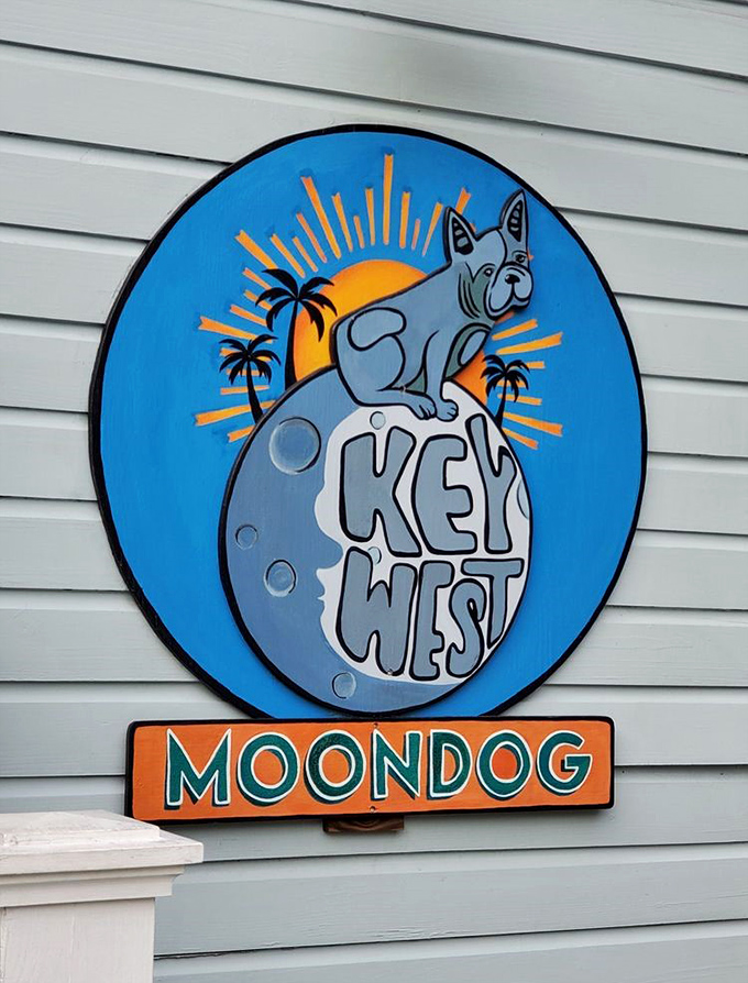 The cafe's playful logo tells you everything you need to know—this place marches to the beat of its own drum.