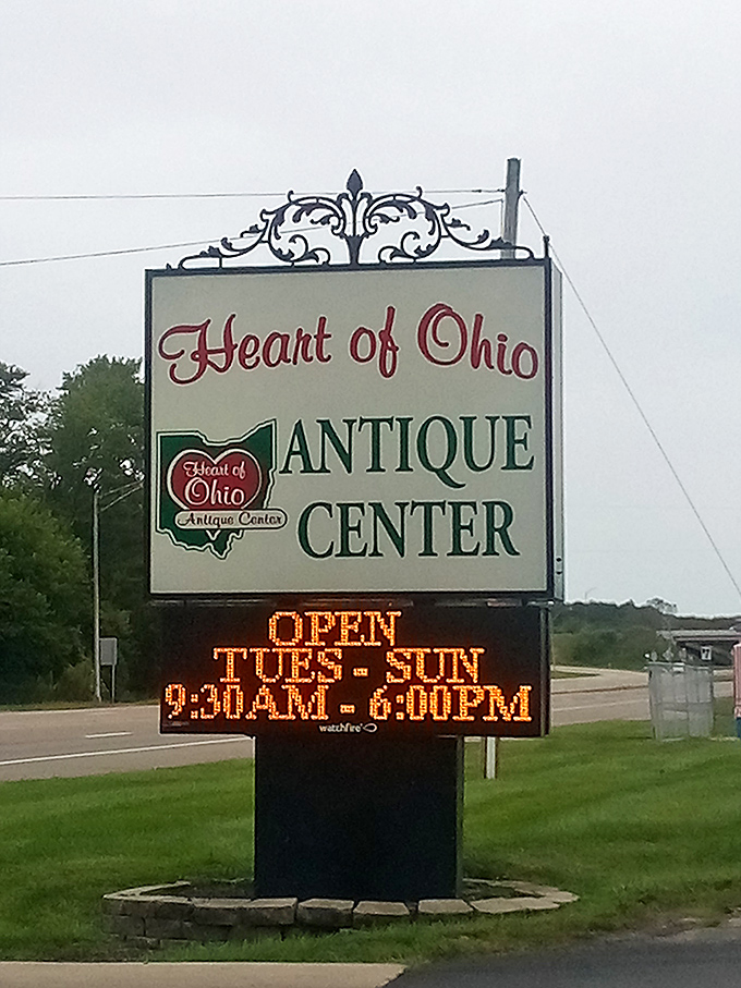 The beacon that guides treasure hunters from miles around, promising air conditioning, adventure, and the thrill of the find.