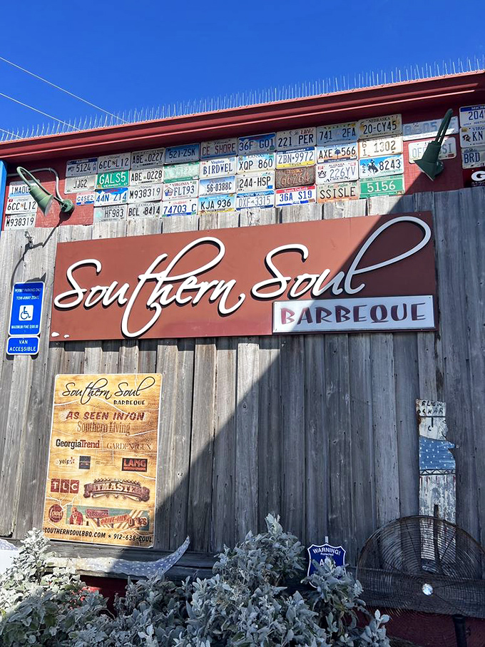 The sign that's launched a thousand road trips – a beacon of hope for hungry travelers seeking barbecue enlightenment.