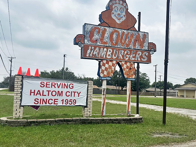 Bold signage that doesn't whisper &ndash; it proudly announces decades of burger excellence to anyone paying attention.