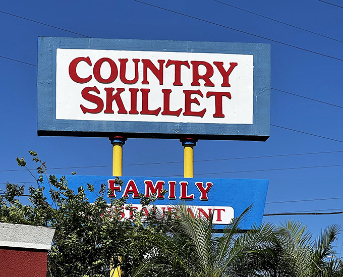 That sign against the Florida blue sky promises more than just food&mdash;it's advertising a temporary escape from life's complications.