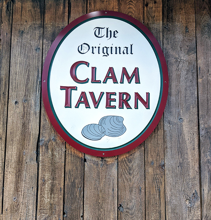 "The Original" indeed&mdash;this weathered wooden sign promises authenticity in a world of culinary pretenders and seafood imitators.