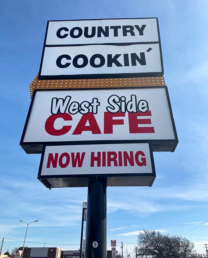 "Country Cookin'" isn't just a sign&mdash;it's a solemn promise that West Side Cafe has been keeping for generations of Fort Worth diners.