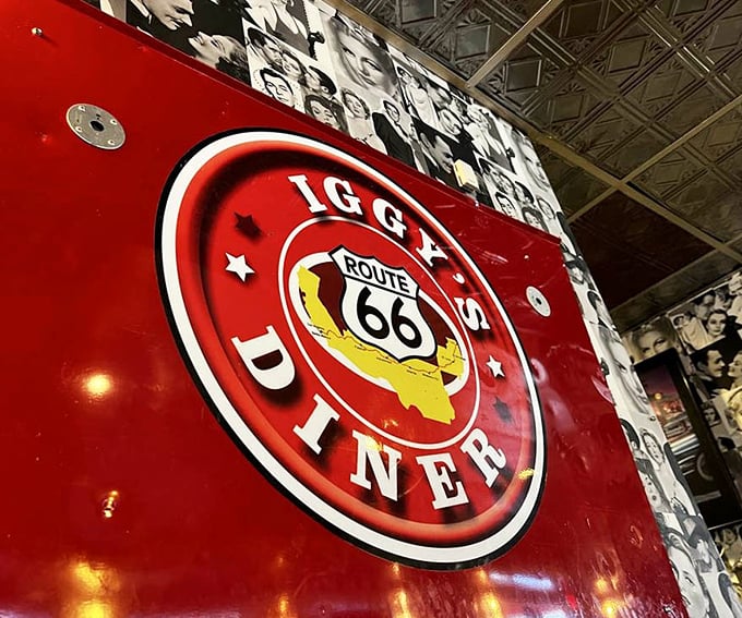 The Route 66 shield isn't just decoration&mdash;it's a badge of honor for a diner that embodies the spirit of America's most famous highway.