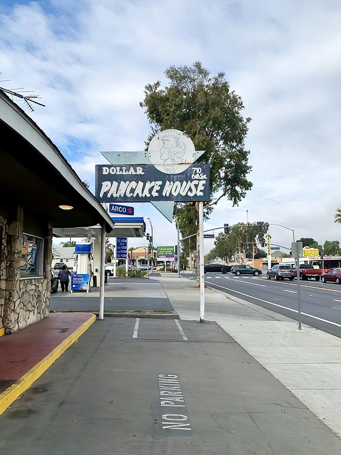 That classic sign has been beckoning hungry travelers for decades, a beacon of breakfast hope.