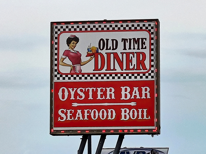 The sign promises not just a diner but an oyster bar and seafood boil too—a triple threat of deliciousness that's worth the drive from anywhere in Florida.