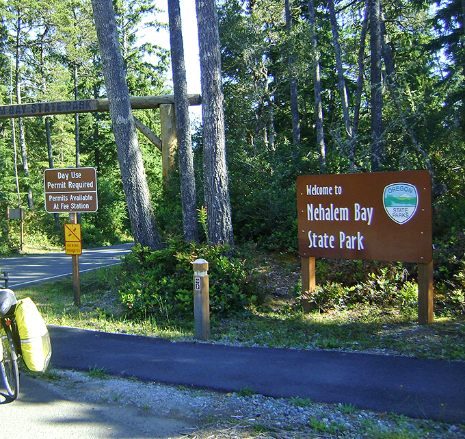 The entrance sign promises adventures that lie ahead. Like all good thresholds, it separates ordinary life from extraordinary experiences.