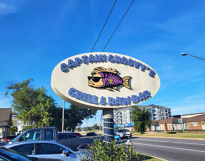 That iconic sign with the sunglasses-wearing fish says everything you need to know. Captain Groovy's isn't just a restaurant&mdash;it's a personality.