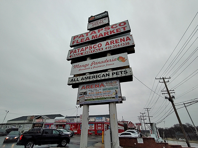 Multiple businesses under one roof create a shopping destination that's impossible to ignore completely.