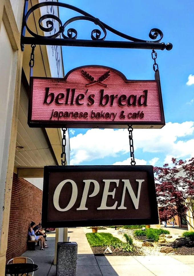 The hanging sign doesn't just say "OPEN"&mdash;it's really saying "Your diet plan ends here, but your food happiness begins."