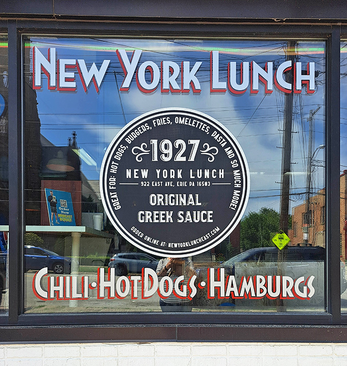 The window proudly announces its 1927 heritage&mdash;when most modern restaurant concepts were just a twinkle in a marketing executive's eye.