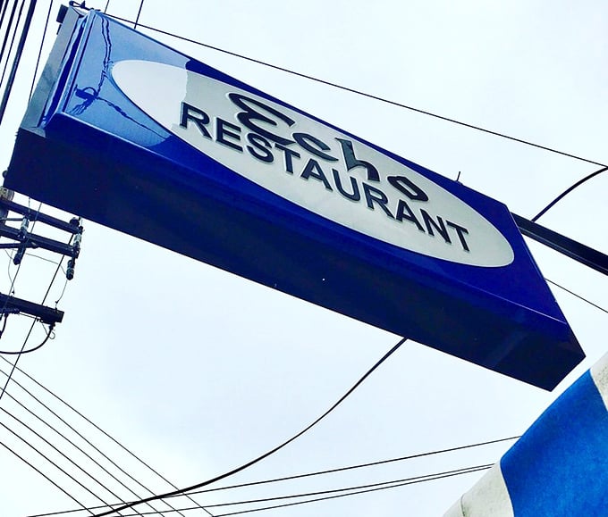 That blue sign has guided hungry Cincinnatians through decades of breakfast cravings. It's not just a sign; it's a promise of good things to come.