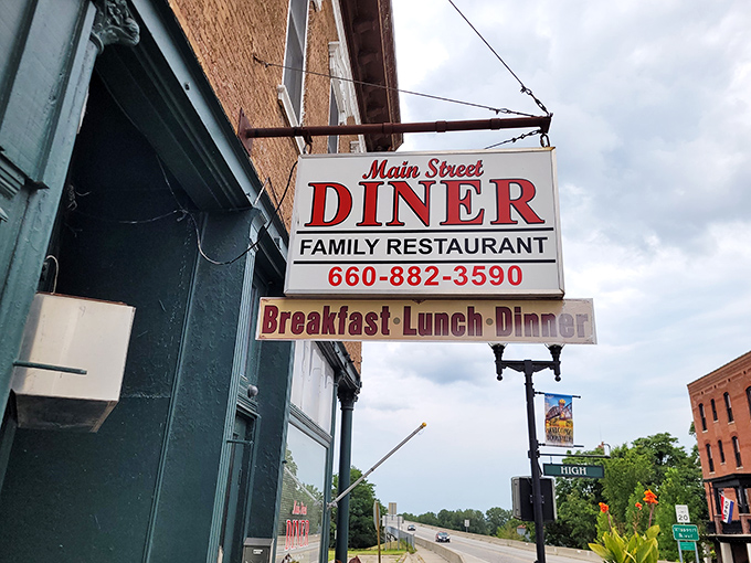 That vintage projecting sign has likely guided generations of hungry Boonville residents to their favorite local gathering spot.