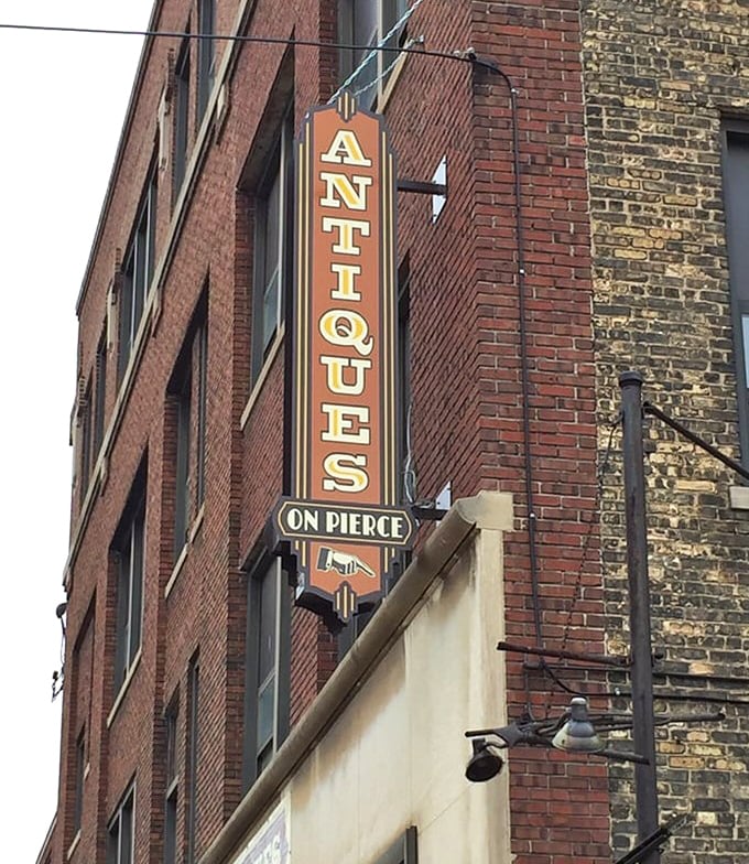 The vertical signage commands attention from blocks away, a beacon for collectors and the merely curious alike.