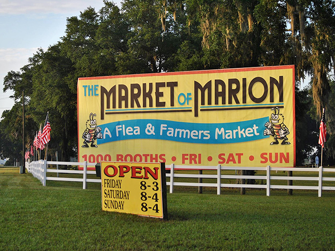 The marquee that launched a thousand road trips &ndash; promising 1000 booths of possibility and the thrill of the hunt.