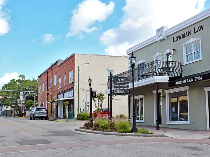 South Main Street's historic buildings stand shoulder to shoulder like old friends, creating a walkable downtown where your wallet can relax too.
