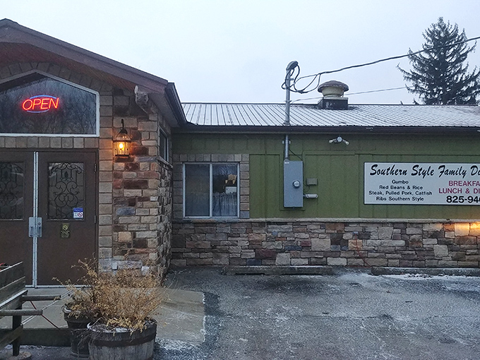 Southern Style Family Dining's humble exterior promises hearty portions that would make your grandmother nod in approval.