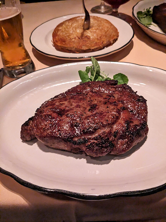 This isn't just a steak; it's a masterpiece of meat, with a crust that crackles with flavor and an interior that melts like butter.