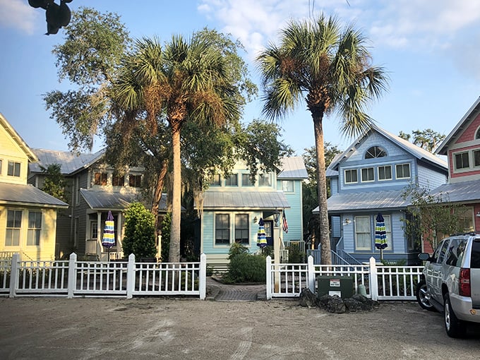Steinhatchee Landing Resort offers colorful accommodations that make every day feel like a permanent vacation from ordinary life.