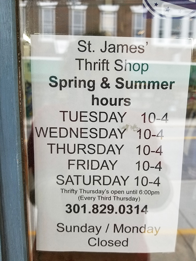 Mark your calendars! These hours are your window to thrifting nirvana, with special extended hours on Thrifty Thursdays.